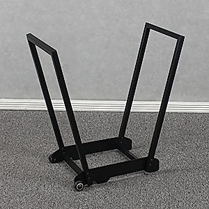 Industrial Rustic Firewood Log Rack for Home Fire Place Decoration,Indoor Outdoor Wrought Iron Firewood Holders,Lumber Storage Stacking,Metal Firewood Racks,Black(Large)