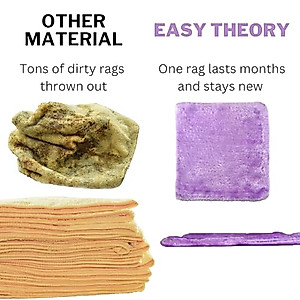 Easy Theory Free of Stain and Grease, Odor Delaying, Thick Absorbent Wood Fiber Dish Towels Cloths, All Purpose for Kitchen and House, Washing Dishes