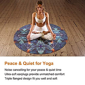 Lakayee Reusable Silicone Ear Plugs, 6 Pairs Waterproof Noise Reduction Earplugs Sound Canceling Ear Plugs for Sleeping Snoring Swimming Shooting Hunting Traveling Concerts Musicians with Carry Cases