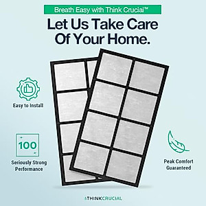 Think Crucial Replacement Air Purifier Filter – Compatible with Essick Air Part # 1051-Models 4DTS 300, 4DTS 900, H12 300HB, H12 400HB, H12 600, 696400HB, 696800, 447400HB - Bulk 1 Pack