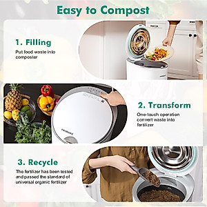 Neakasa 12L Larger Capacity Electric Kitchen Composter and Activated Carbon