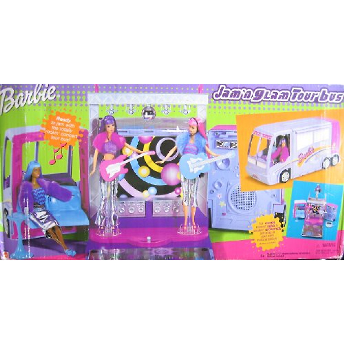 Barbie Jam 'n Glam CONCERT TOUR BUS Playset (2001)