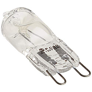 Satco S4621 35 Watt 400 Lumens T4 Halogen G9 Double Loop Base 120 Volt Clear Light Bulb, Dimmable