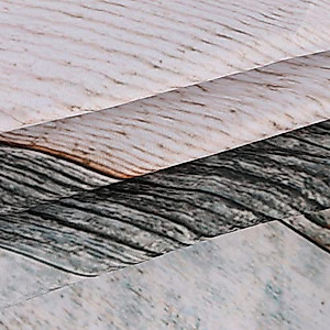 Eiuflka Farmhouse Round Tablecloth Wood Texture Tablecloths Elastic Fitted Indoor Outdoor Round Table Cover Washable Reusable Tablecloths for Kitchen Picnic Party