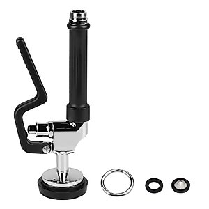 KWODE Pre-Rinse Spray Valve Replacement Head with Handle Grip Assembly for Commercial Kitchen Faucet 1.42 GPM High Pressure Commercial Dishwasher Hose Sprayer Nozzle for Restaurant Industrial Kitchen