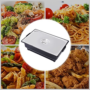 9 Qt Electric Chafing Dish, Chafing Dish with Tray & Lid, Chafing Dish Buffet Set, Food Warmer Buffet Server for Restaurant, Buffet, Hotel, Temp Adjustable 149-185℉