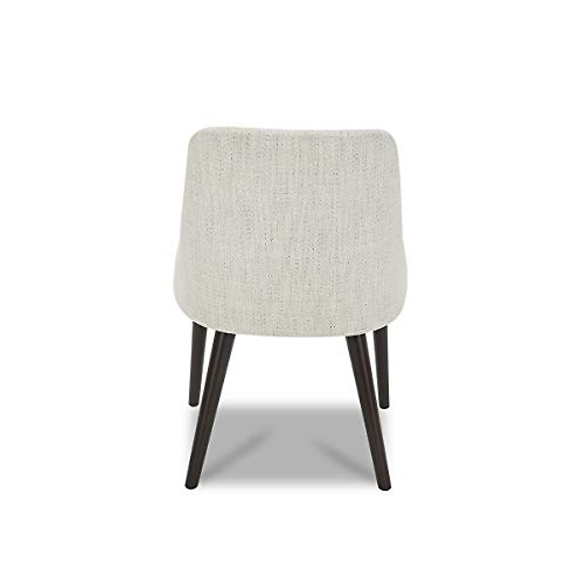 CHITA Mid-Century Modern Dining Chair, Upholstered Fabric Accent Chair,Set of 2, Ivory