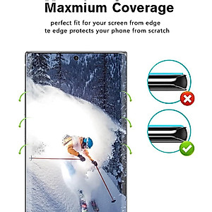 [2+2 Pack] Galaxy Note 10 Plus Screen Protector, Ultra HD Tempered Glass Film [Scratch Resistant] [3D full coverage ] [9H Hardness] [Fingerprint Unlock] For Samsung Galaxy Note 10 Plus/Note 10+ 5G (6.8 Inch)