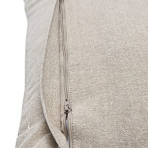 Creative Co-Op Cotton Chambray Lumbar Bird Embroidery Pillow, 20" L x 14" W x 2" H, Multicolor