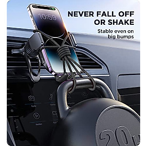 Wireless Car Charger Mount, 15W Dual Coil Car Phone Holder Mount Wireless Charging for iPhone 14/13/12/11/X/8 Series, Auto Clamping Wireless Charging Car Mount for Galaxy Z Flip 4/3 S22/S21 Note 20/10