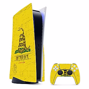 MightySkins Gaming Skin for PS5 / PlayStation 5 Bundle - Dont Tread | Protective Viny wrap | Easy to Apply and Change Style | Made in The USA