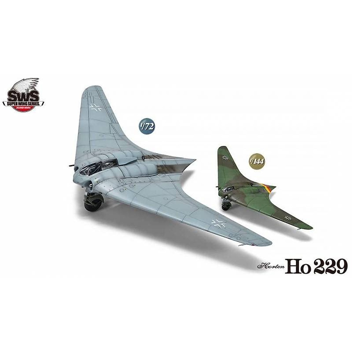 ZKMK28914 1:72 & 1:144 Zoukei-Mura Horton Ho229 (2 Kits) [Model Building KIT]