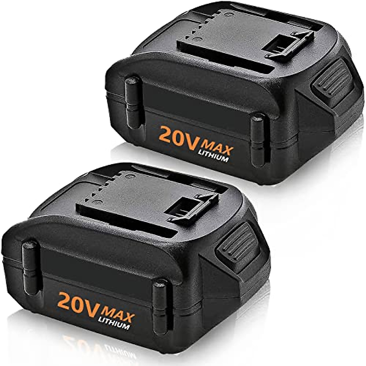 CEENR 2 Pack 4.0Ah WA3520 20v Replacement for Worx 20V Battery Lithium 20 Volt WA3525 WA3575 WA3578 Compatible with Worx Weed Eater, Leaf Blower Tools WG151s WG155s WG255s WG540s WG545s WG890 WG891