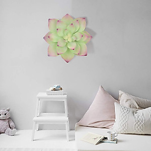 HEMOTON 1PC Succulent Wall Hanging Handmade Plants Wall Decor 3D Plants Pendant Decorative Plants Wall Art Decoration for Store Home Office Garden(Green)