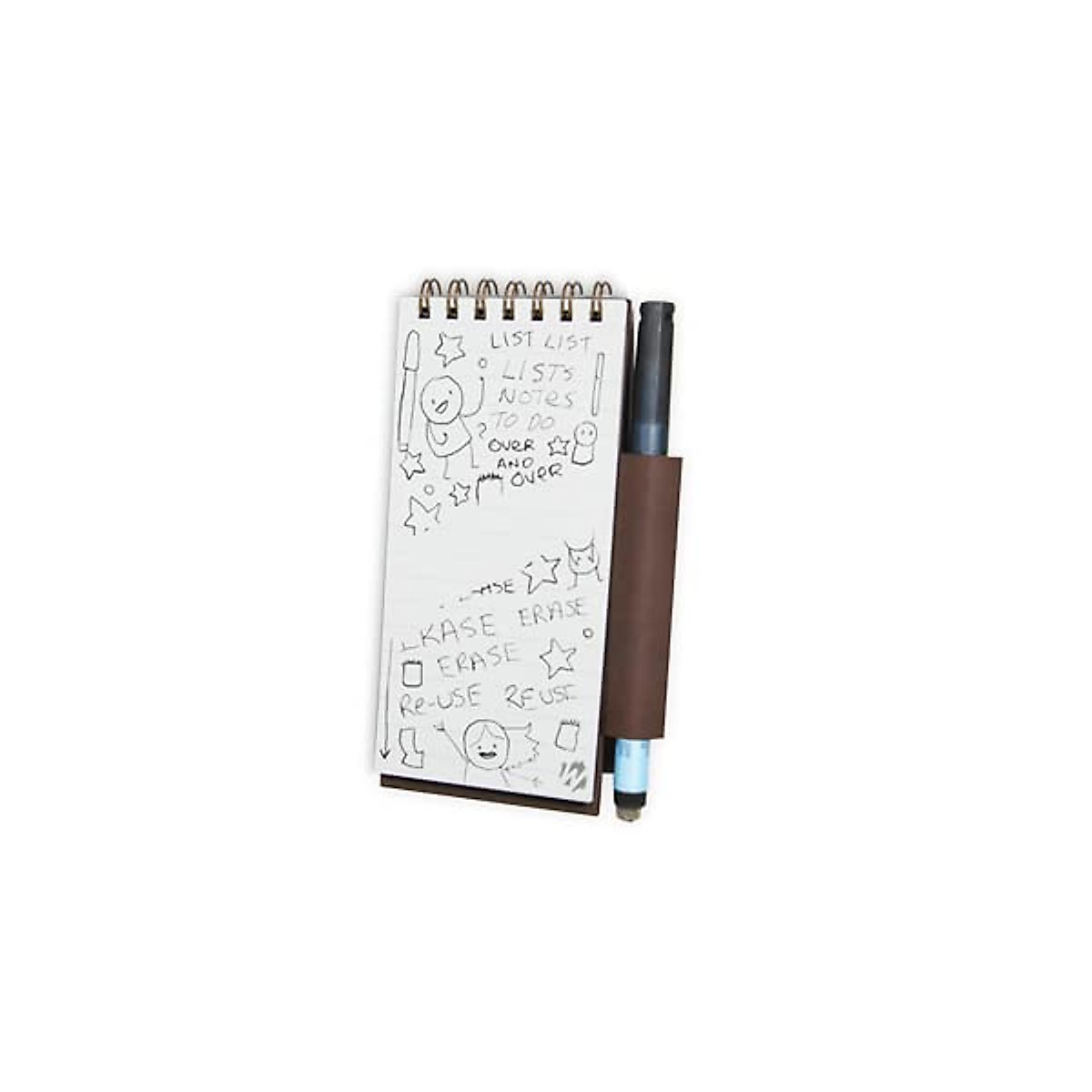 WIPEBOOK POCKET PRO | Smart Reusable POCKET Notebook - Dry Erase Whiteboard Notebook | 10 graph + 10 ruled Pages (6" x 2.5") with Dry Erase Marker | Ideal For Note-Taking, Charts & Doodling | POCKET