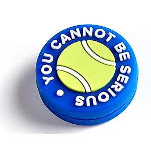 BusyBee Vibration Dampener (Pack of 6) with 6 Mottos in Tennis Ball Zipper Pouch