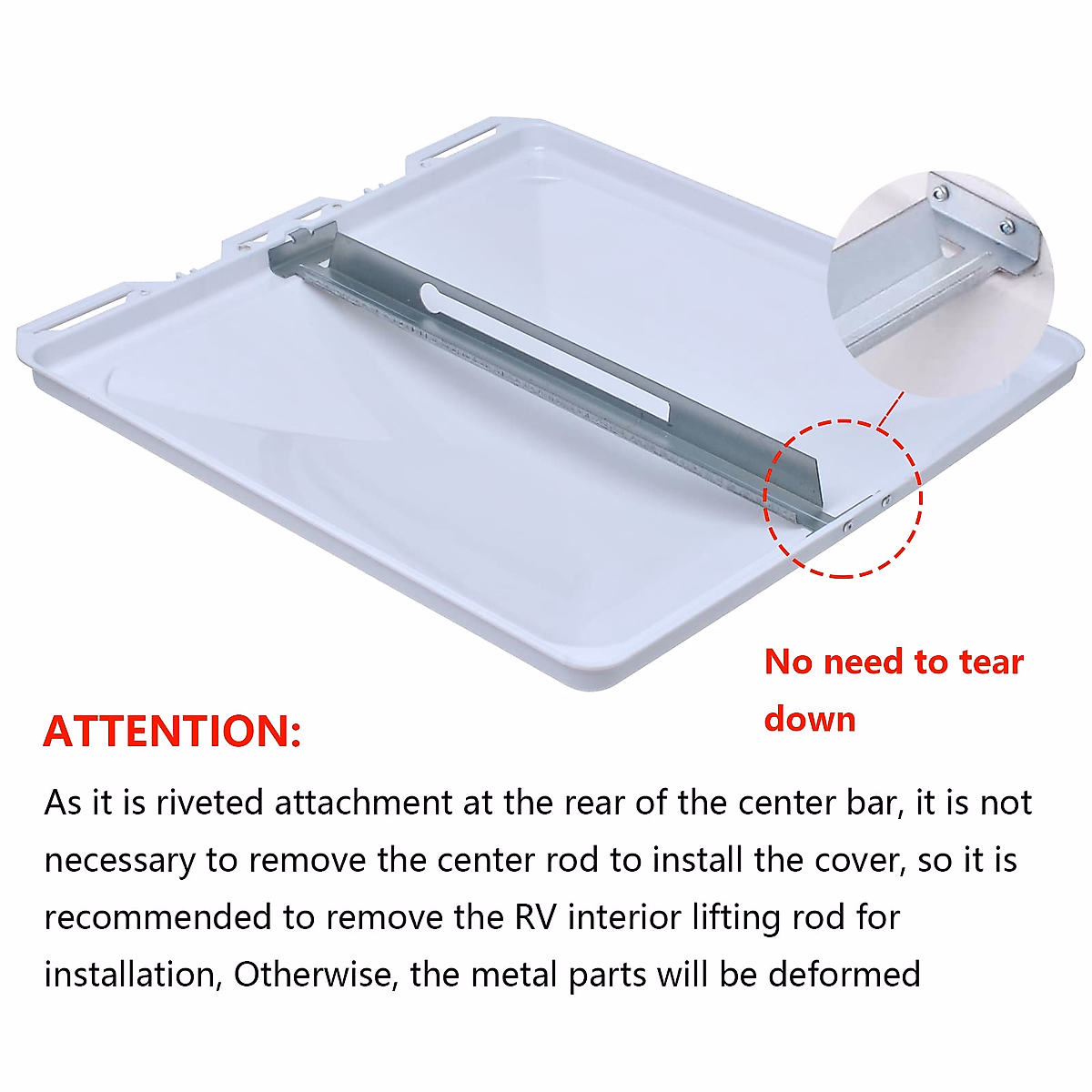 Wadoy 13 x 13 inch RV Camper Vent Cover/Lid Comaptible with Jensen 40152 Metal Base 1994 & Up Models, Universal Roof Vent Cover Replacement for RV, Trailer, Camper, Motorhome