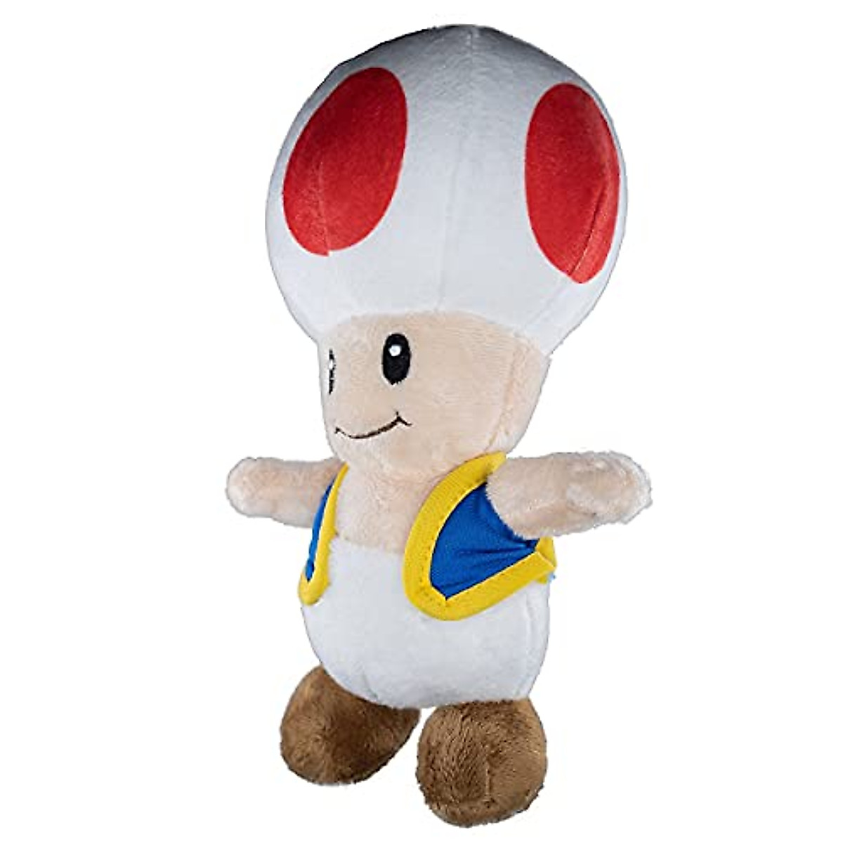 Nintendo Official Super Mario Toad Plush, 8"