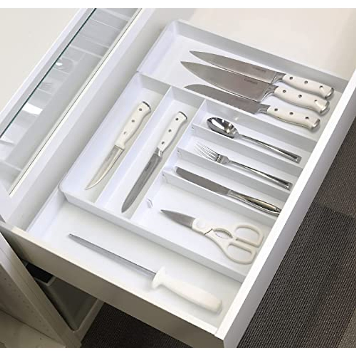 Simple Houseware Expandable Kitchen Drawer Flatware Organizer
