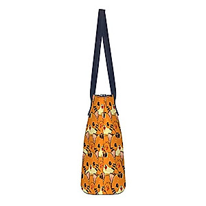 Tiger Pattern Women's Tote Bag PU Leather Shoulder Bag Handbags Purse For Work Shopping Travel