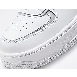 Nike Air Force 1 Shadow Womens White/Metallic Silver Size 6