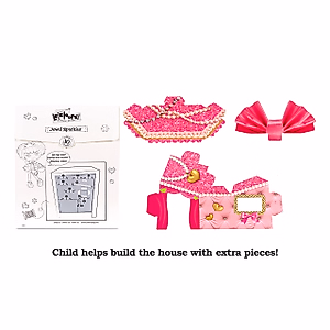 Lalaloopsy Jewel Sparkles and Pet Persian Cat, 13" Princess Doll with Pink Hair, Pink Outfit and Accessories, Reusable House Playset- Gifts for Kids, Toys for Girls Ages 3 4 5+ to 103 Years Old