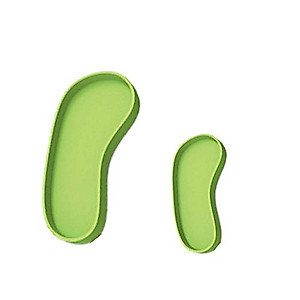 LSTCPGLAI 2 Pieces Tortoise Water Dish Reptile Water Dish Used for Tortoise Corn Snake Crawl Pet Eating and Drinking(Green)