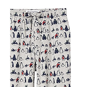 Amazon Essentials Men's Flannel Pajama Pant - Discontinued Colors, Grey Penguin, X-Large