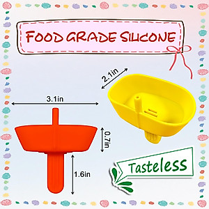 5PCS Drip Free Popsicle Holder, Reusable Silica gel Popcical Holder, Silicone burr-free safety Mess Free Frozen Treats Holder with Straw Popsicle Holder for Kids (5 colors)