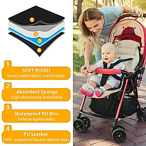 Piddle Pad Car Seat Protector, BicycleStore Waterproof Liner Potty Training Pads Machine Washable Toddlers Car Seat Infants Saver Cover Mat for Child Safety Car Seat, Stroller and Dinner Chair