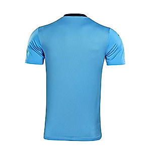 KELME Soccer Goalkeeper Jersey Short Sleeve Uniform Kit - Mens Padded Football Goalie Shirt Shorts Socks Unisex Adult Sizes (Blue, X-Large)