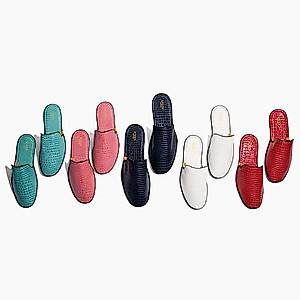 STEEN Premium Foldable Travel Slippers for Women - Perfect for Travel and Everyday Wear - Included Travel Pouch Fits in Purse or Bag