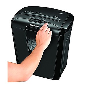 Fellowes 4605801 Powershred 49C 8-Sheet Cross-Cut Paper and Credit Card Shredder, Black
