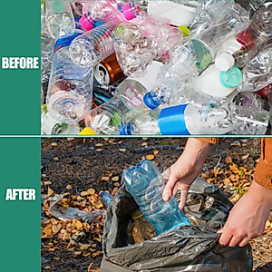 Kingdder 2 Pack 72 Gallon Reusable Yard Waste Bags with Lid and Handle Collapsible Extra Large Lawn Bag Holder Heavy Duty Leaf Bins Garden Container for Garbage Outdoor Clean Up Debris Leaves Grass