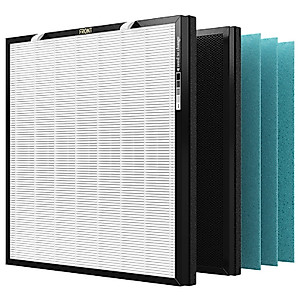 CFKREYA RFM80 Filter Replacement,Compatible with Oransi Max Air Purif ier OVHM80, Replacement Part# RFM80, 3 Extra Pre-Filters + 1 True HEPA Filter + 1 Carbon Filter (1 Set)