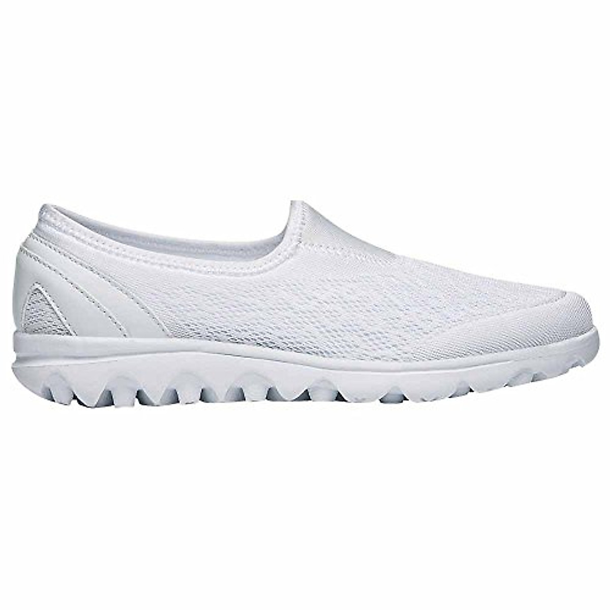 Propét Women's TravelActiv Slip On Fashion Sneaker, White, 7.5 N US