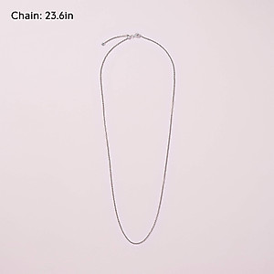 Pandora Jewelry Curb Chain Sterling Silver Necklace, 23.6", No Box