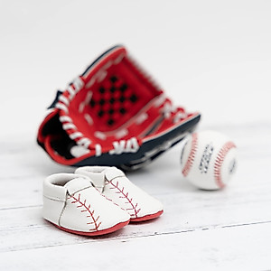 BirdRock Baby Fringeless Moccasins - Genuine Leather Boys and Girls Shoes for Newborns, Infants, Babies, & Toddlers (Classic Brown, US 5.5)