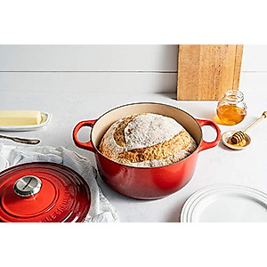 Le Creuset Enameled Cast Iron Signature Round Dutch Oven, 4.5 qt., Cerise