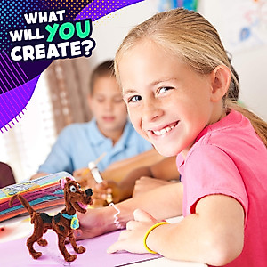 Carl & Kay 600 Pipe Cleaners & 74 Googly Eyes - Chenille Stems Pipe Cleaners Craft - Colorful Pipe Cleaners for Crafts - Colored Pipe Cleaners for Kids - Bulk Pipe Cleaners - Soft Fuzzy Chenille Stems