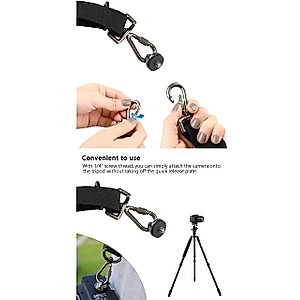 Fotasy Ergonomic Design Camera Sling Strap, Adjustable Camera Neck Strap, w/Quick Release and Safety Tether, Compatible with Canon Fujifilm Nikon Olympus Panasonic Pentax Sony Cameras
