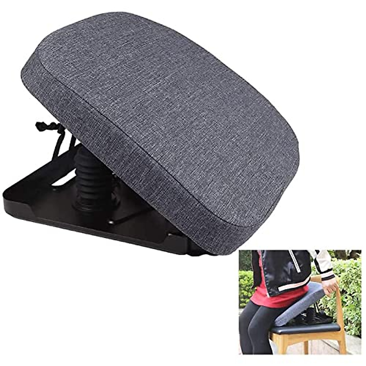 ECHBH Chair Lift Seat Assist Cushion, Automatic Lifting Chair Memory Foam Cushion Self-Powered, Lifting Chair Easy Powered Adjustable Lift Seat Assist Cushion, Up to 150 Kg