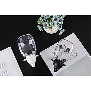 Creative Dustproof Storage Box for Office Stationery, Toothpicks, Cotton Swabs, etc. (Elephant) (Black and White)