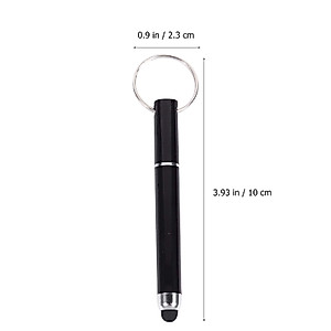 Hemobllo Black Pens Ballpoint Mini Stylus Pen with Keyring Capacitive Stylus Pen Keychain Stylus Tablet Pen for Signature Portable Touch Screen 12pcs Pens Ballpoint