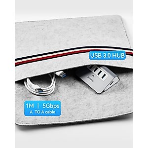 USB 3.0 Hub, 4 Ports USB Hub 5Gbps Multi USB Port Expander USB Extender Aluminum USB Splitter with 3.3ft Cable,USB Multiport Adapter for Laptop,PC,Desktop,Mouse,Keyboard,PC USB A Device