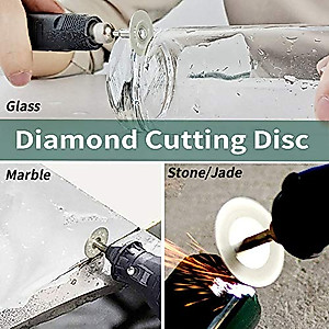 Cutting Wheel Set for Dremel Rotary Tool, HSS Circular Saw Blades, Resin Cutting Discs, 545 Diamond Cutting Wheel, Accessories Cutting Discs with 1/8" Shank for Wood Glass Plastic Stone Metalwith
