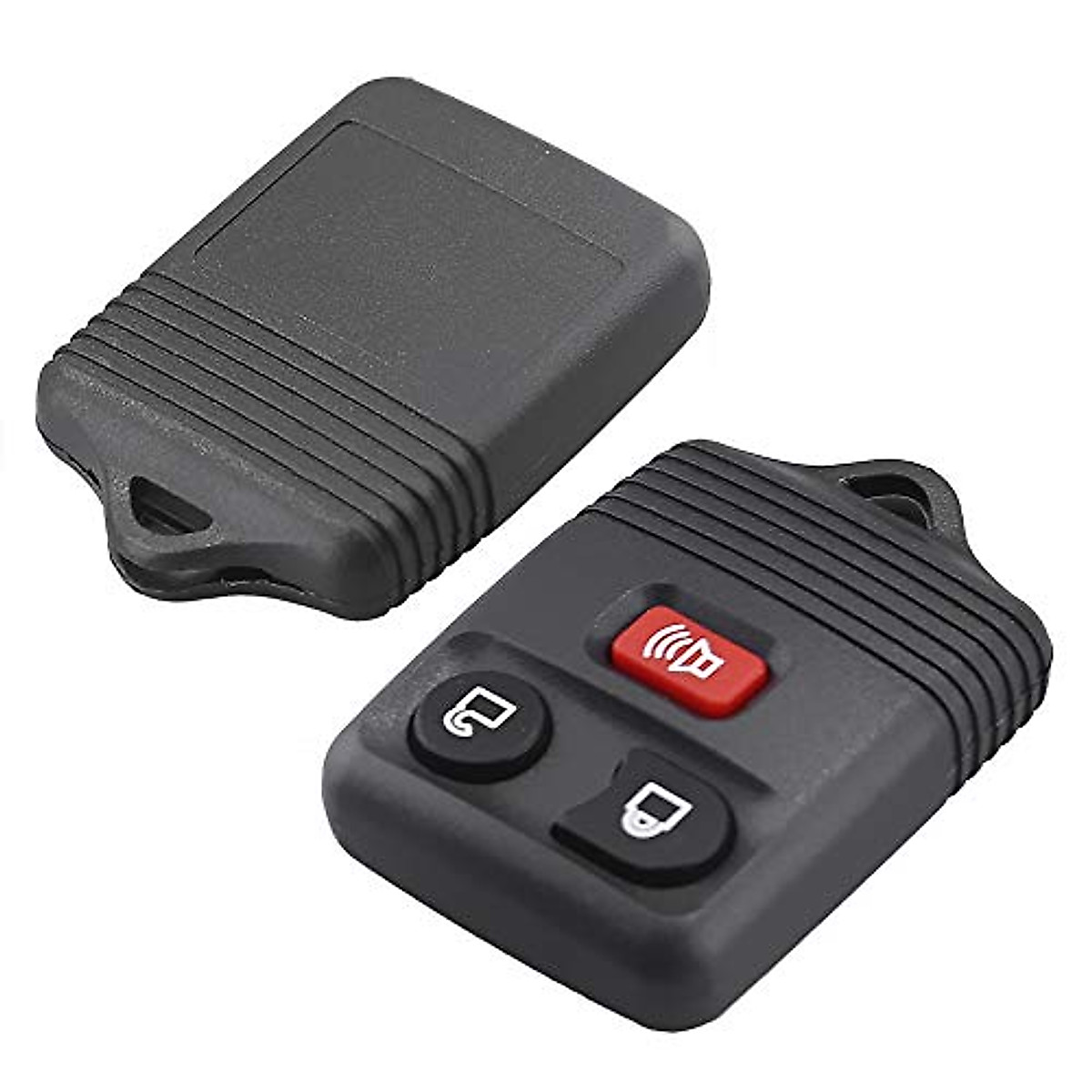 Car Key Fob Remote Case for Ford F150 F-150 F250 F-250 F350 E350 Super Duty Edge Excursion Escape Explorer Lincoln Mazda Mercury Keyless Entry Remote Starter Control Shell (3 Buttons, 2 Pack)