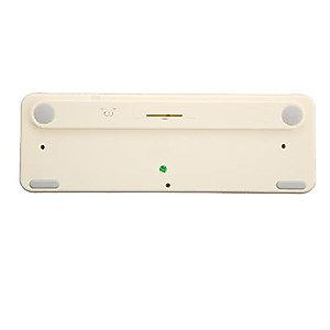 Gaming Keyboard Mouse, Retro Cute Material ABS Keyboard USB Mouse 68 Keys 2.4G Wireless Low Consumption for Office (Tawny Mixed Color)