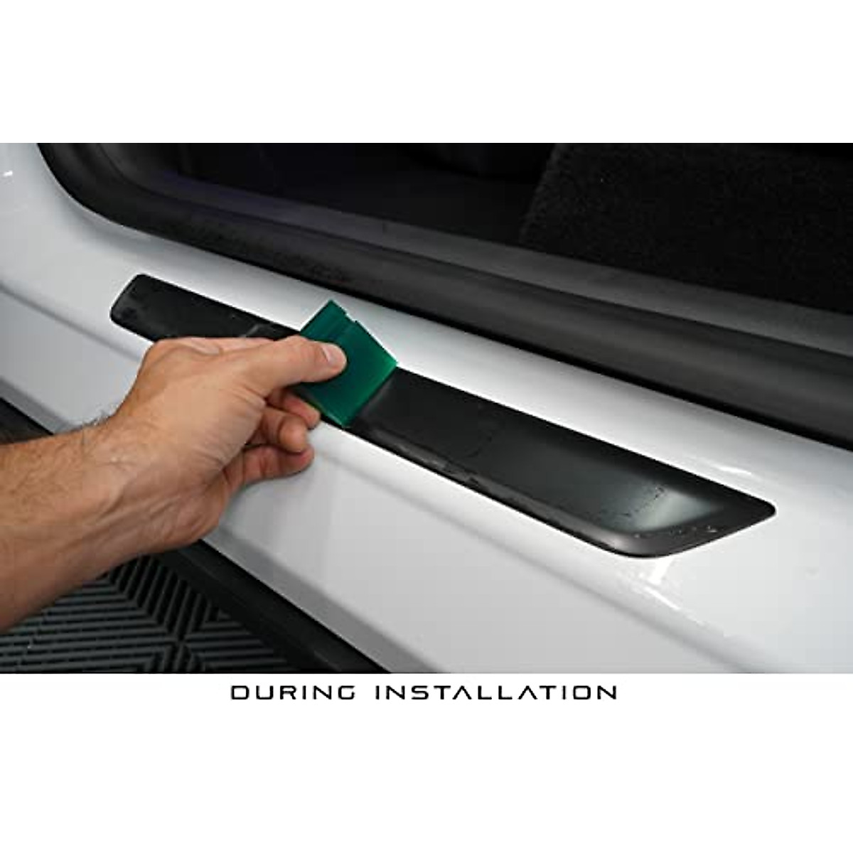 Crystal Shield DIY Door Sill Plate Protector Film Kit for Tesla Model 3 and Model Y 2017-2023 Matte 8 mil Self Healing Paint Protection Film