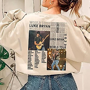 Luke%Bry%an Shirt Country On Tour 2023 Shirts Luke%Bry%an Music Concert Double Sides Shirt Luke%Bry%an Tour 2023 T-shirt, Sweatshirt, Hoodie, Long Sleeve, Tank Top Gift For Fans